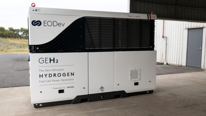 First EODev GEH2 ® hydrogen fuel cell stationary power generator ...